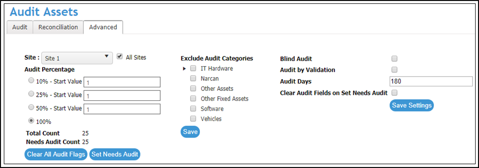 eQuip Audit Functionality